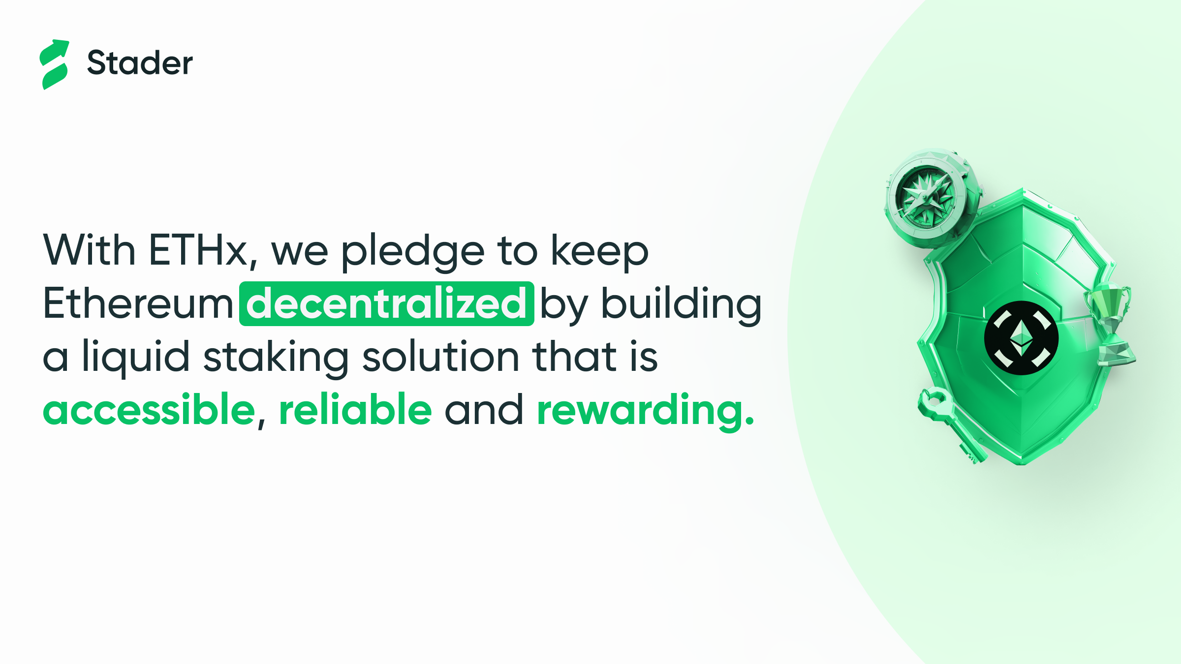 Introducing the new ETHx Power Pledge for Decentralisation by Stader Labs
