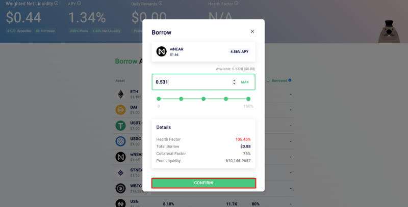 Leverage Staking with Burrow — User Guide