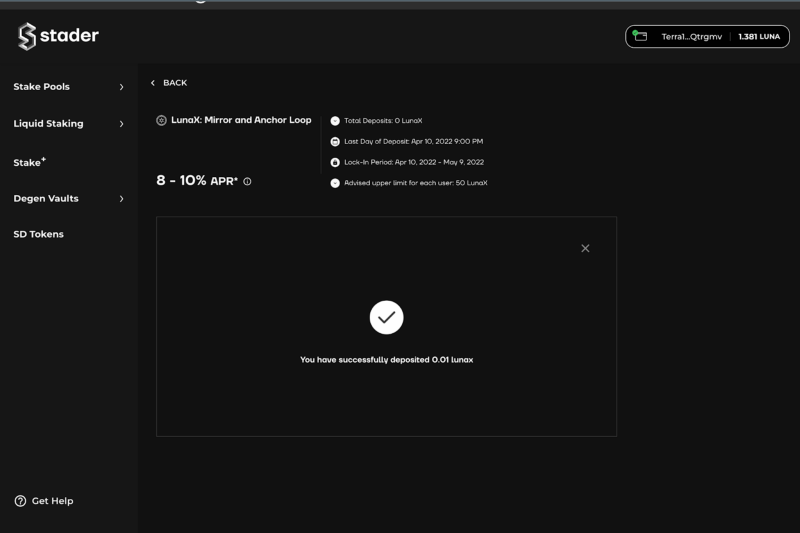 Step by Step Guide to Degen Vaults | Staderlabs