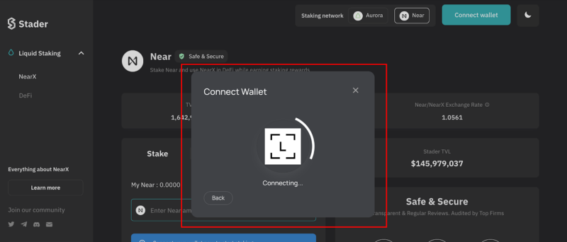 Ledger Wallet User Guide for Stader Near