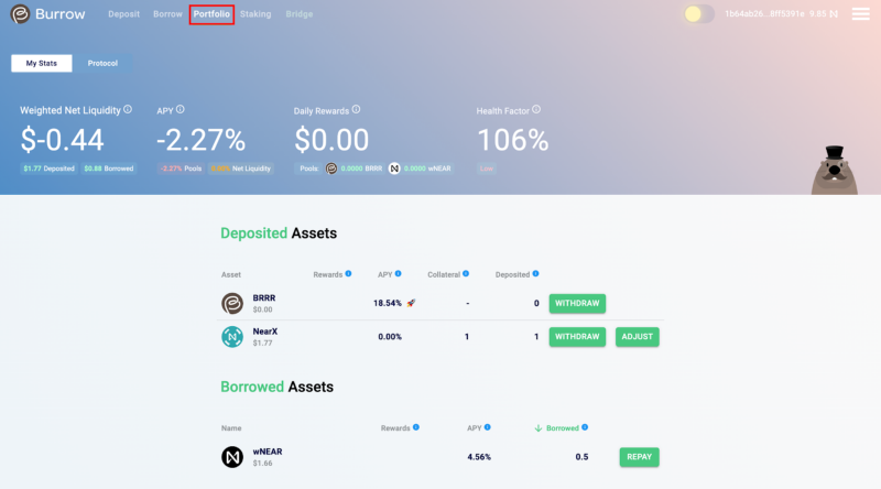 Leverage Staking with Burrow — User Guide