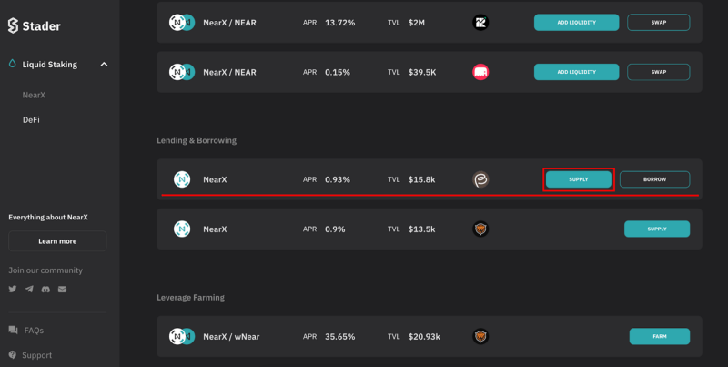 Leverage Staking with Burrow — User Guide